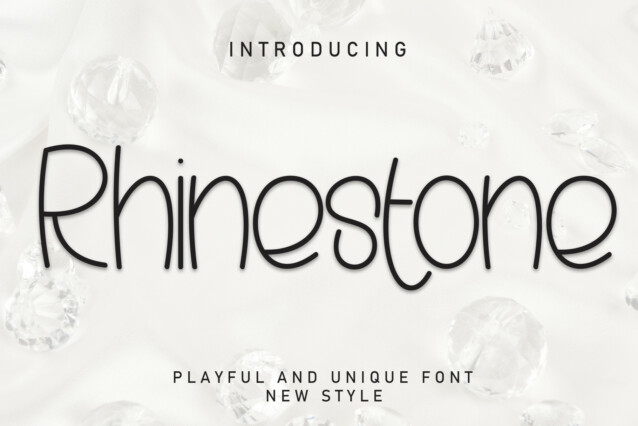 Rhinestone Display Font - Download Free Font
