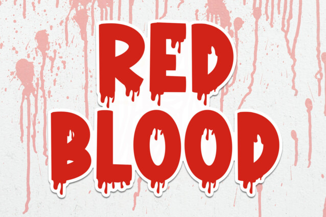 Red Blood Display Font - Befonts