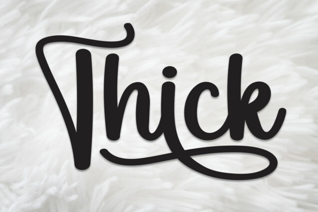 Thick Script Font - Download Free Font