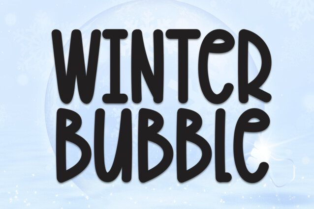 Winter Bubble Display Font - Befonts