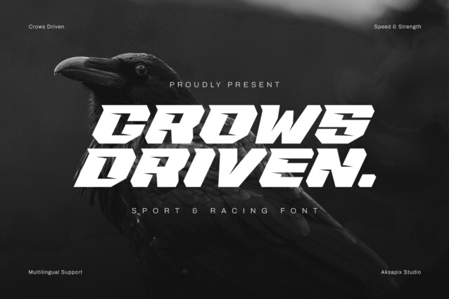 Crows Driven Font - Download Free Font