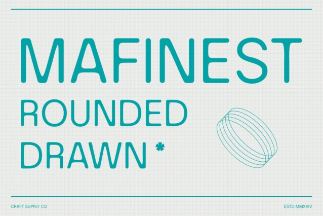 Mafinest Rounded Drawn Font - Download Free Font