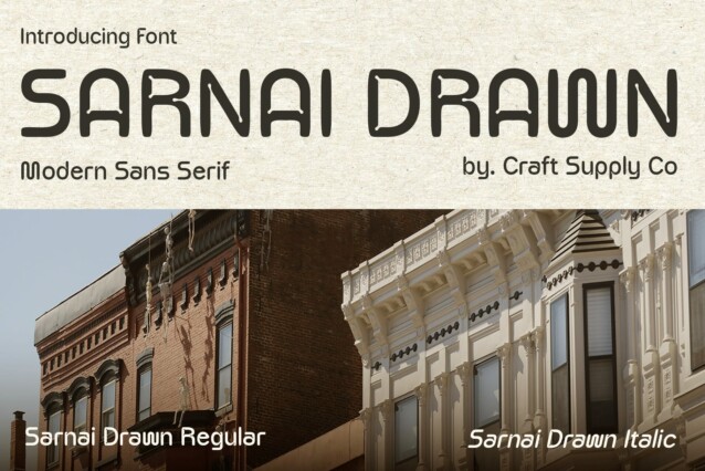 Sarnai Drawn Font - Download Free Font