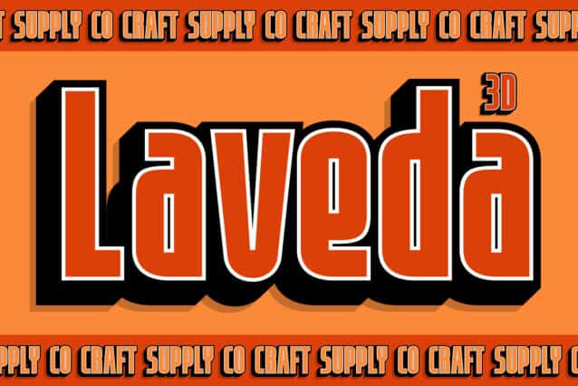 Laveda 3D Font - Download Free Font
