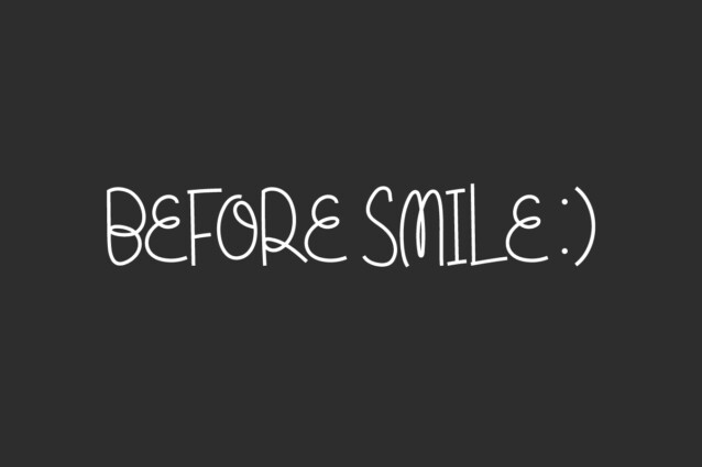 Before Smile Font - Befonts
