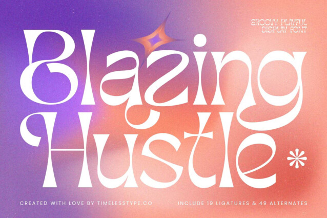 Blazing Hustle Font - Download Free Font