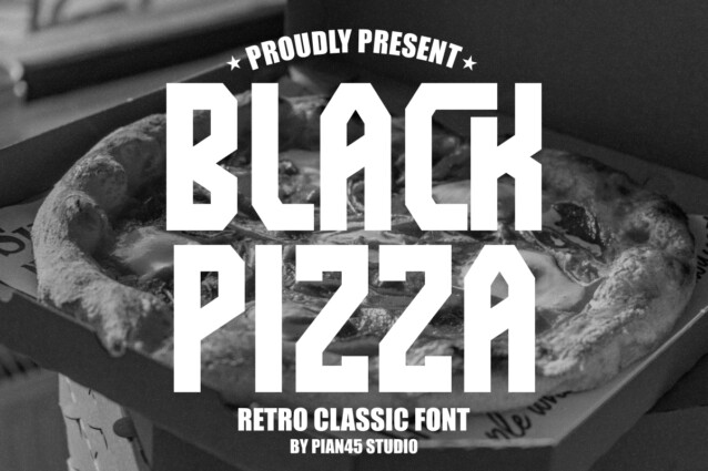 Black Pizza Display Font - Download Free Font