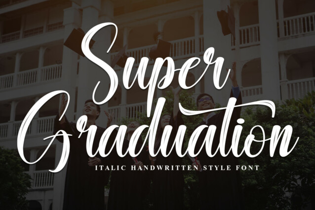 Super Graduation Brush Font - Download Free Font