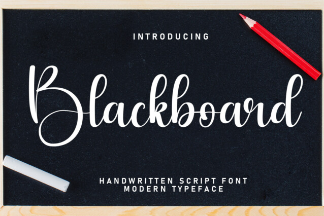 Blackboard Script Font - Befonts