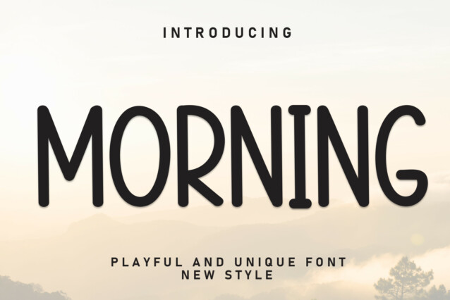 Morning Display Font - Befonts