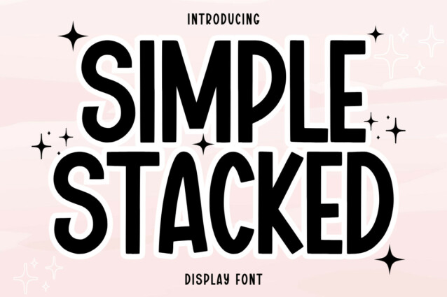 Simple Stacked Display Font - Download Free Font