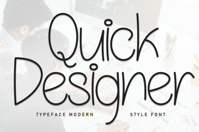 Quick Designer Display Font - Download Free Font