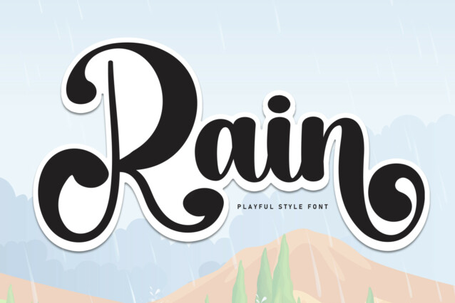 Rain Script Font - Download Free Font