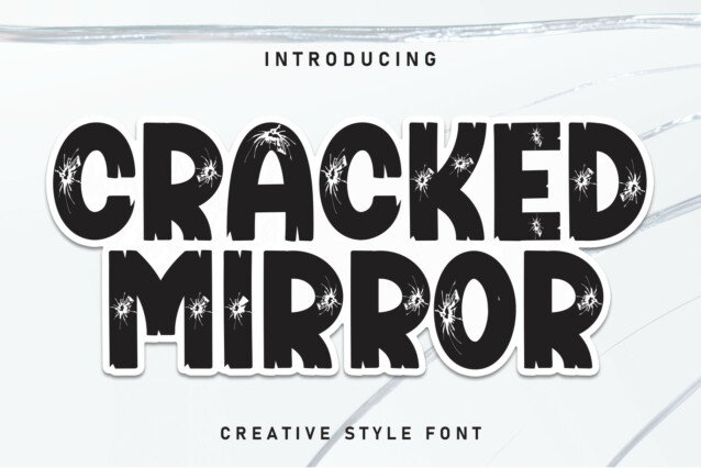 Cracked Mirror Display Font - Download Free Font