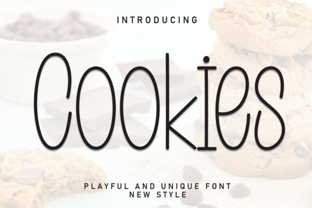 Cookies Display Font - Befonts