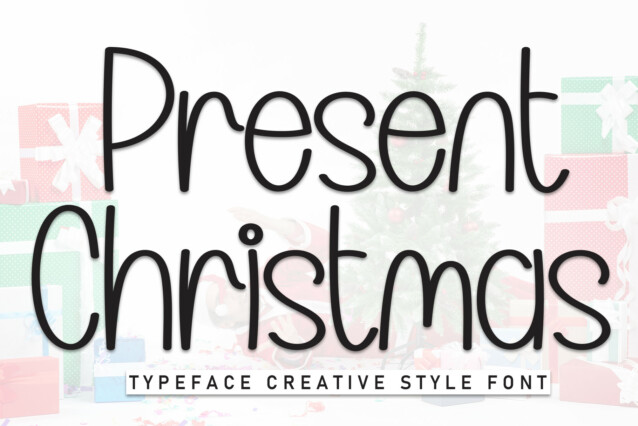 Present Christmas Display Font - Download Free Font