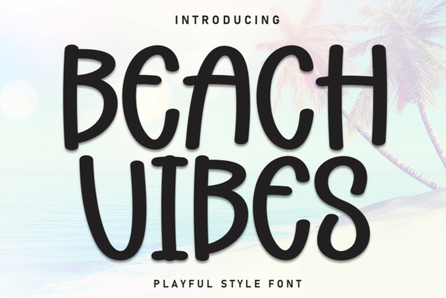 Beach Vibes Display Font - Befonts