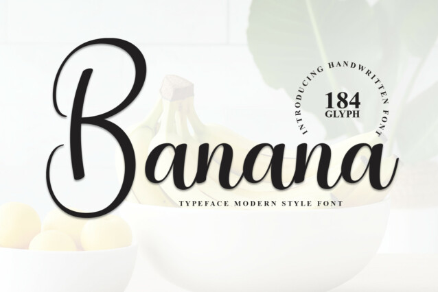 Banana Script Font - Download Free Font
