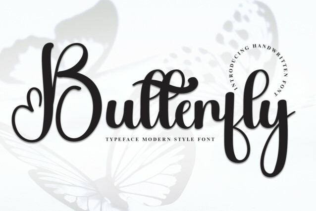 Butterfly Calligraphy Font - Download Free Font