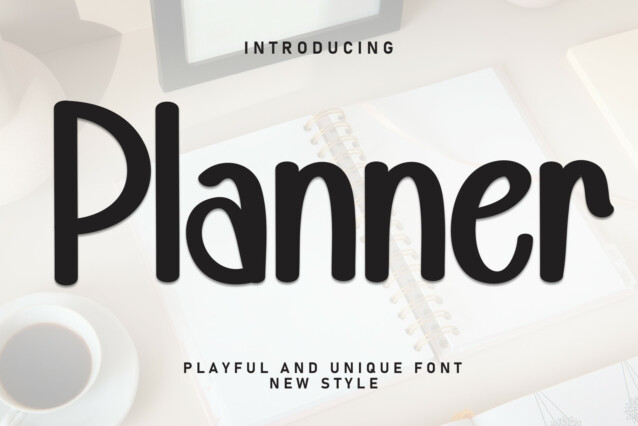 Planner Display Font - Befonts