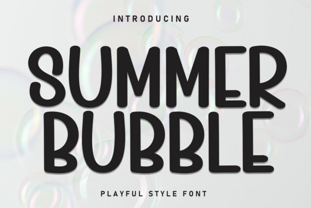 Summer Bubble Display Font - Download Free Font