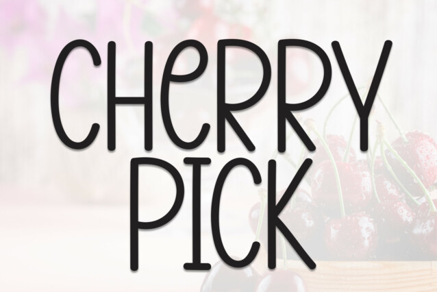 Cherry Pick Display Font - Download Free Font