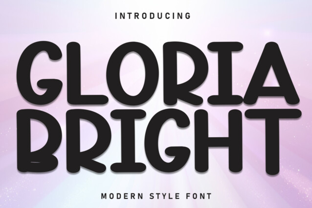Gloria Bright Display Font - Befonts