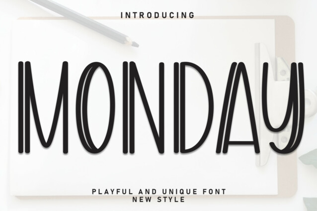 Monday Display Font - Download Free Font