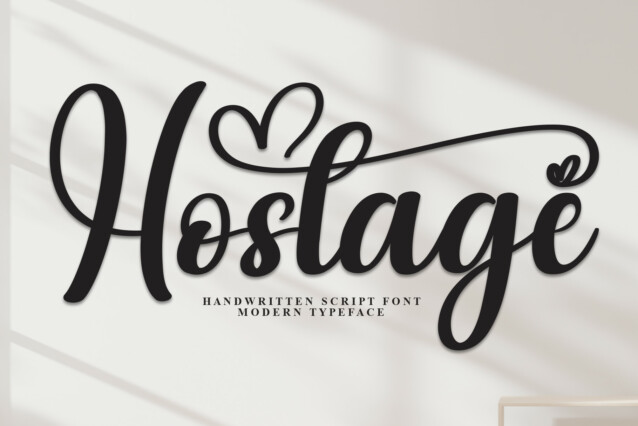 Hostage Script Font - Befonts