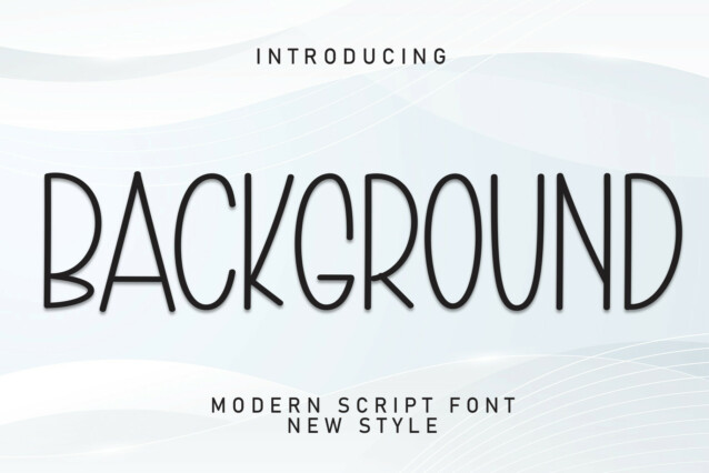 Background Display Font - Download Free Font