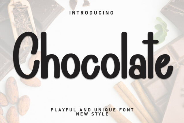 Chocolate Display Font - Download Free Font