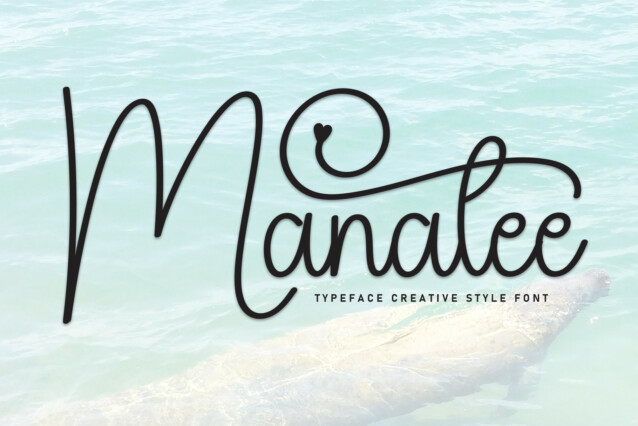 Manatee Script Font - Befonts