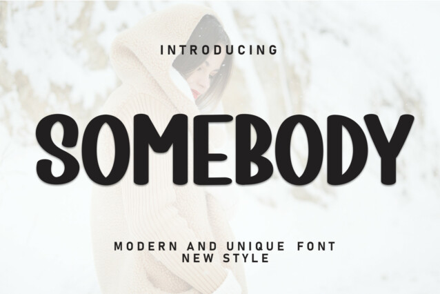 Somebody Display Font - Download Free Font
