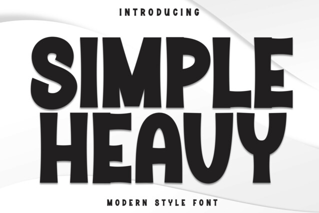 Simple Heavy Display Font - Befonts