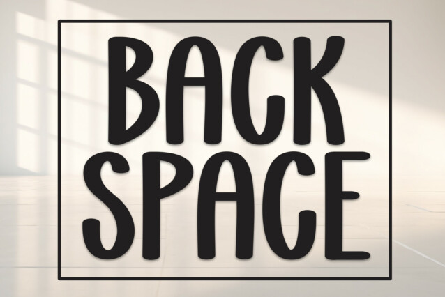 Back Space Display Font - Download Free Font