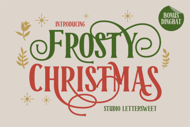 Frosty Christmas Font - Befonts
