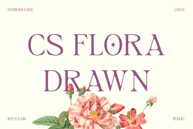 CS Flora Drawn Font - Download Free Font