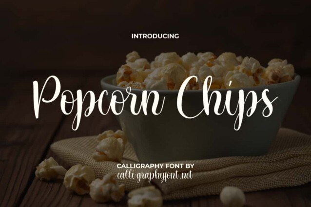 Popcorn Chips Font - Download Free Font