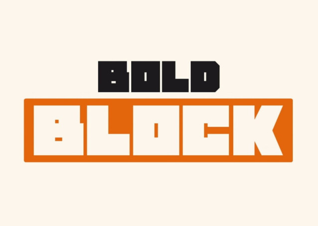 Bold Block Font - Befonts