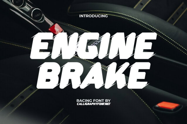 Engine Brake Font - Download Free Font