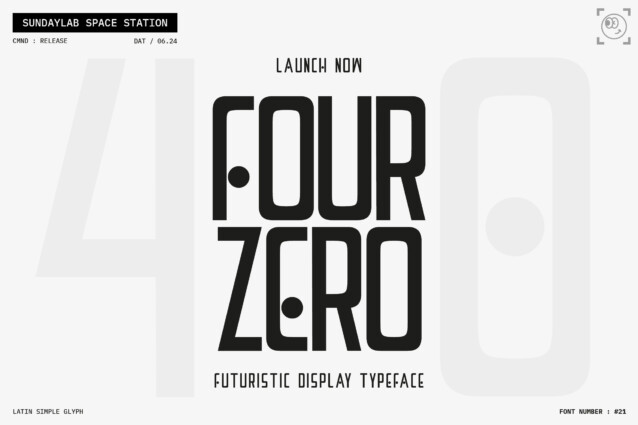 Four Zero Font - Download Free Font