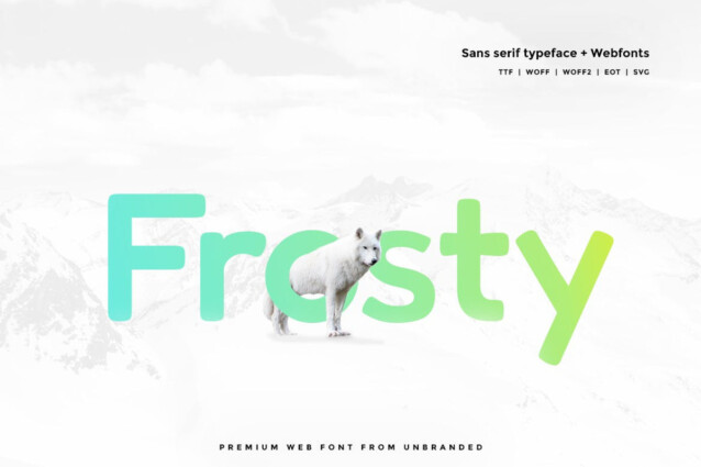 Frosty Typeface - Befonts