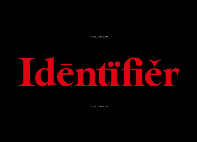IDTF Identifier Font - Download Free Font