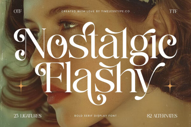 Nostalgic Flashy Font - Download Free Font