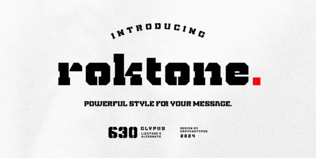 Roktone Font - Befonts