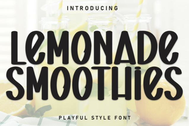 Lemonade Smoothies Display Font - Download Free Font