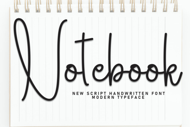 Notebook Script Font - Download Free Font