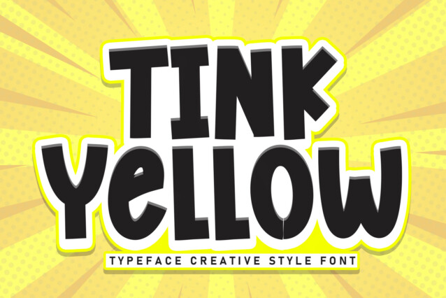 Tink Yellow Display Font - Download Free Font