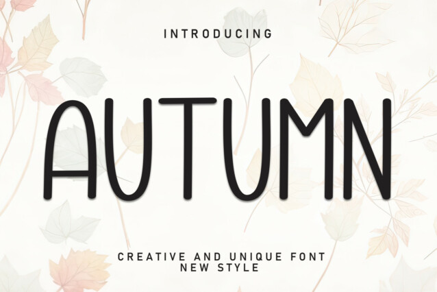 Autumn Display Font - Befonts