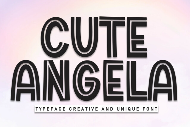Cute Angela Display Font - Befonts